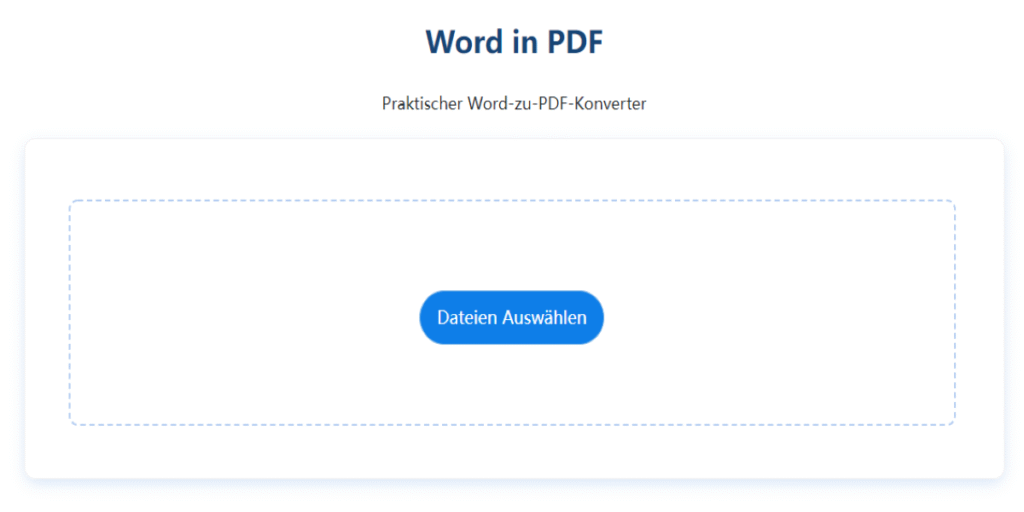 Word in PDF Umwandeln